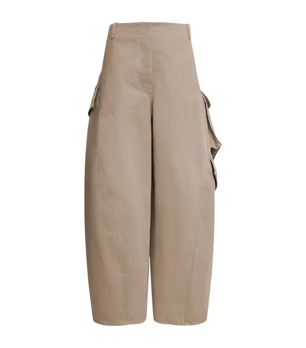Alaïa Cotton Twisted Cargo Trousers