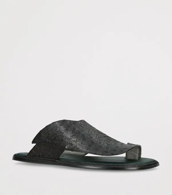 BROTINI Lizard Leather Wave Sandals