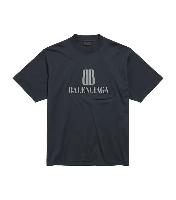 Balenciaga Oversized Cotton Logo T-shirt