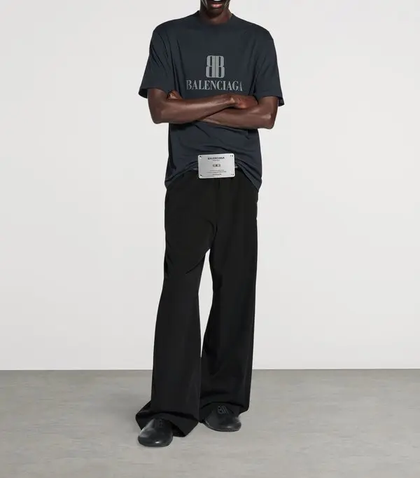 Balenciaga Oversized Cotton Logo T-shirt