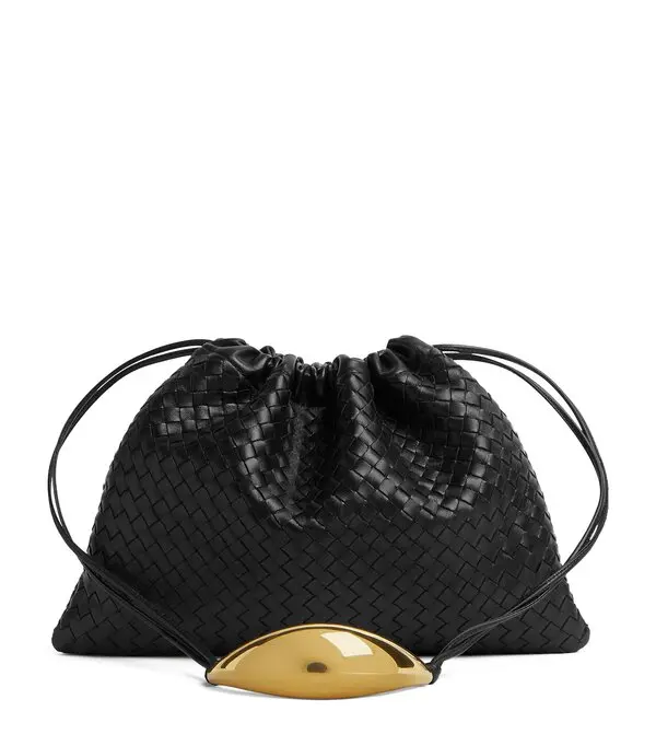 Bottega Veneta Calfskin Intreccio Dustbag Shoulder Bag