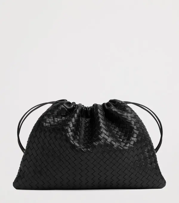 Bottega Veneta Calfskin Intreccio Dustbag Shoulder Bag
