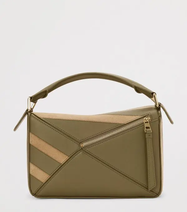 Loewe Small Puzzle Top-handle Bag - Green