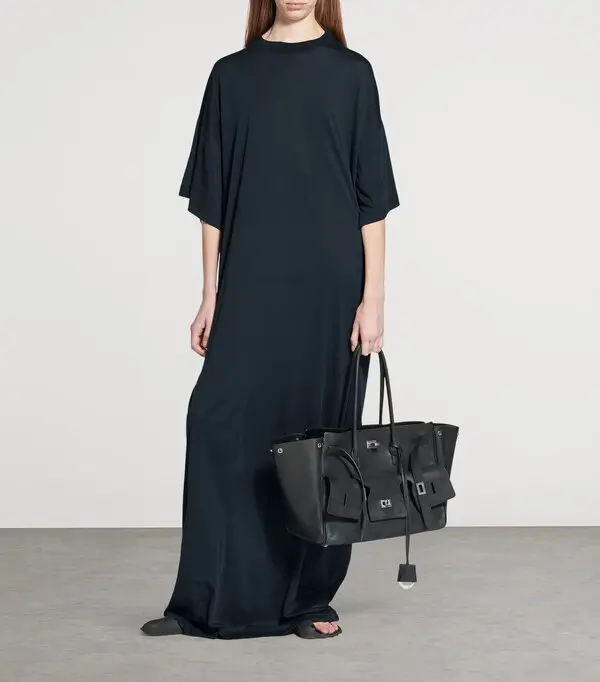 Balenciaga Cocoon Maxi T-shirt Dress