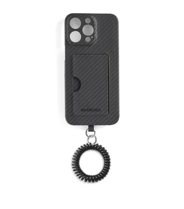 Balenciaga Tech Carbon Fiber Scoobi Iphone Case - Black