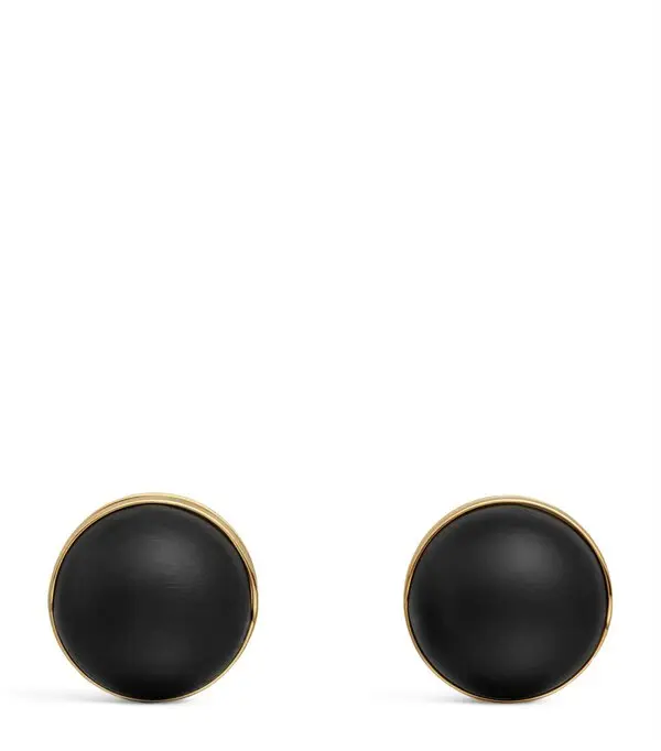 Alaïa Sphere Earrings - Brown