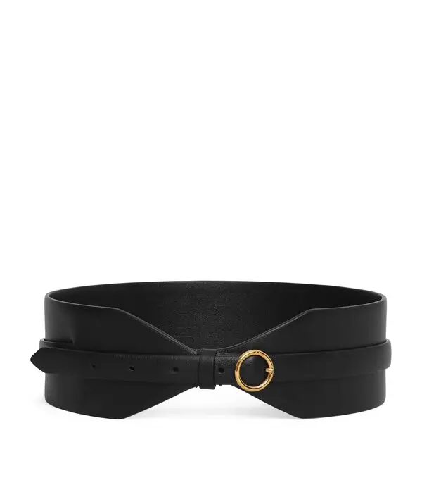 Alaïa Leather Double Belt - Black