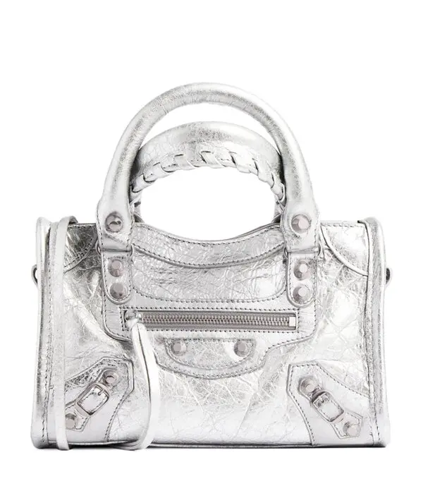 Balenciaga Le City Nano Top-handle Bag - Silver