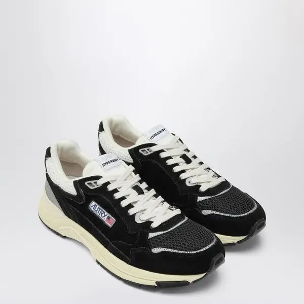 AUTRY Hyperway Sneakers In Mesh And Velvet - Black