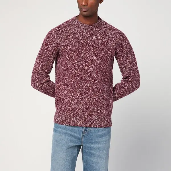DRUMOHR Patterned Lambswool Crew Neck Sweater