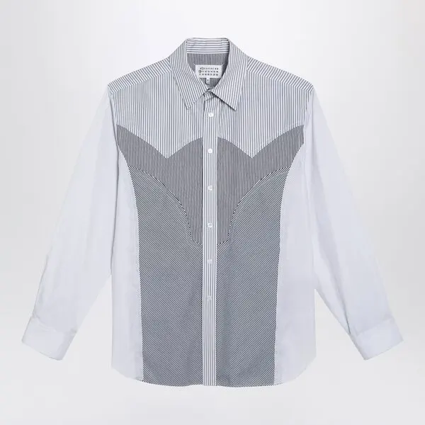MAISON MARGIELA Striped Patchwork Shirt