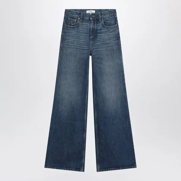 Chloé Flared Cotton Denim Jeans