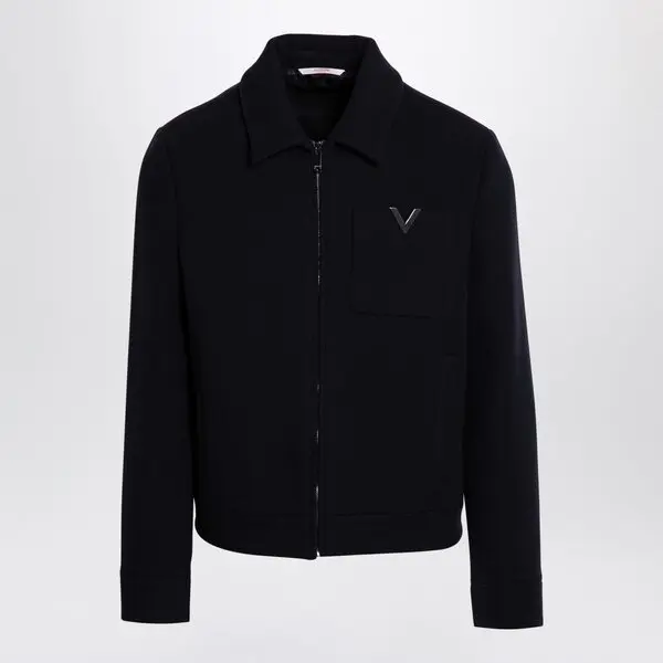 Valentino Garavani Zipped Wool Jacket