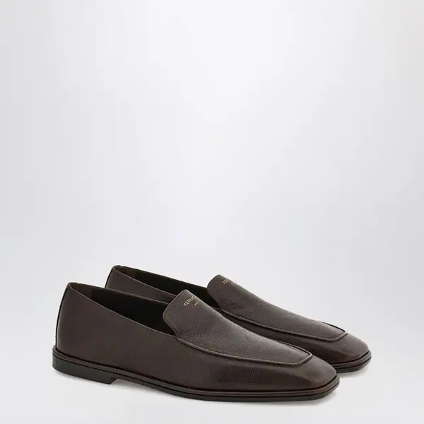 FERRAGAMO Hammered Calfskin Loafers