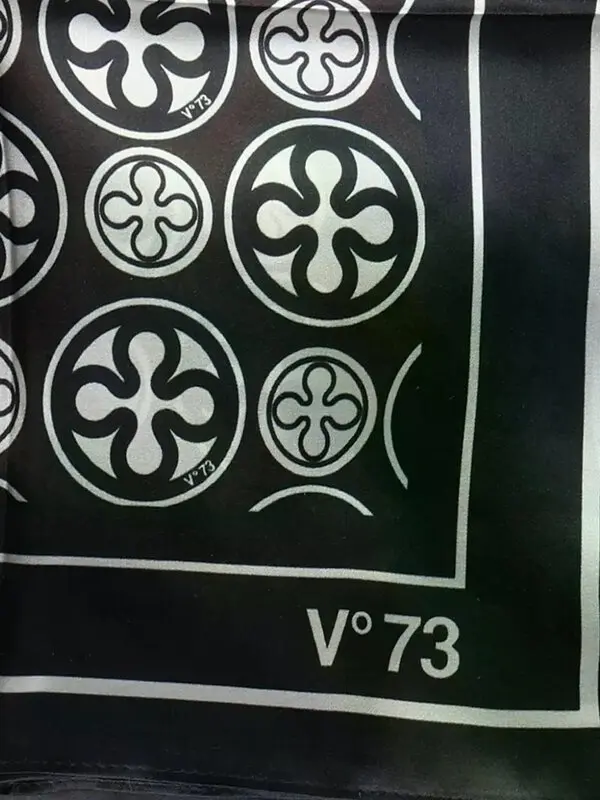 V°73 Patterned Silk Scarf