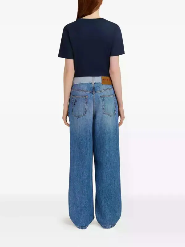 Marni Embroidered Jeans - Blue