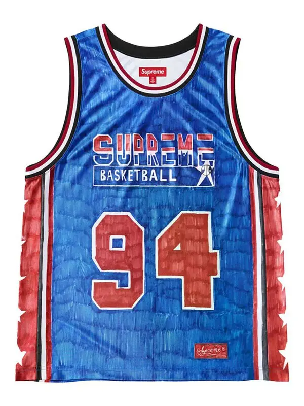 Supreme Sleeveless Basketball Jersey - Blue