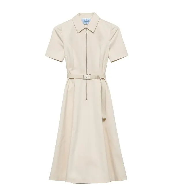 Prada Cotton Chino Dress - Neutral