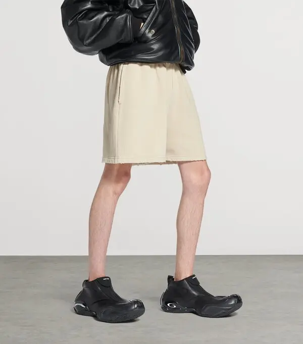 Balenciaga Cotton Logo Shorts