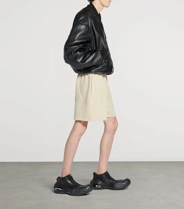 Balenciaga Cotton Logo Shorts