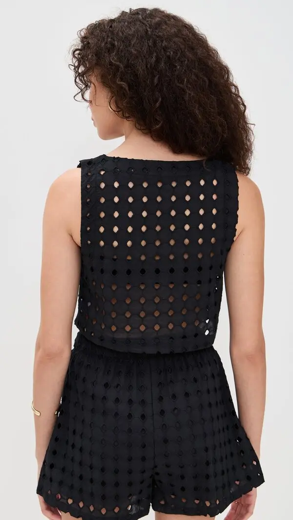 LE BOP Eyelet Tank - Black