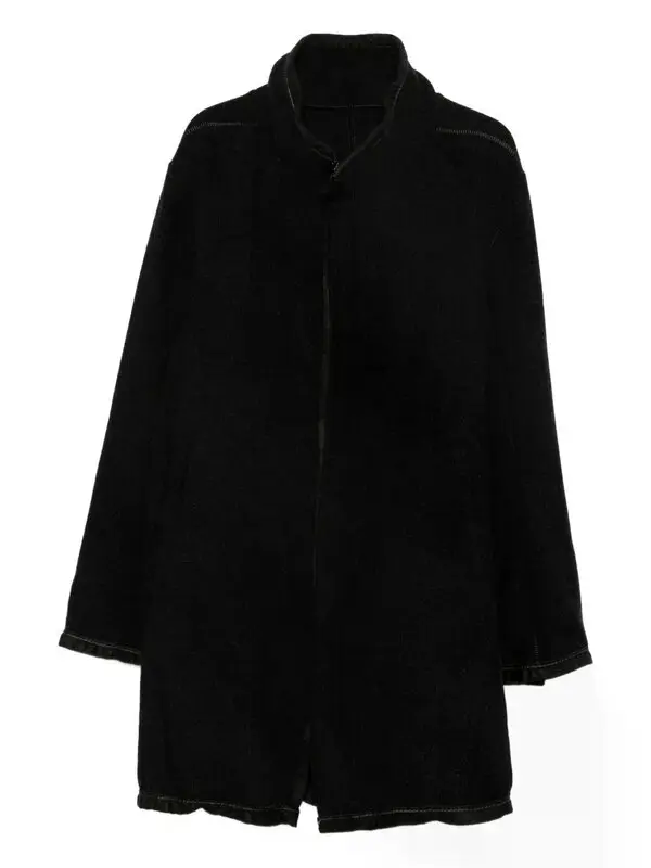 69 High-neck Zip-front Coat