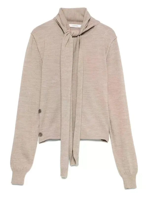 LEMAIRE Button Tie Cardigan - Neutrals