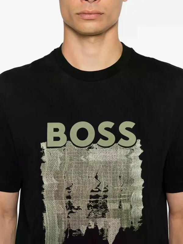 BOSS Logo-print Graphic T-shirt