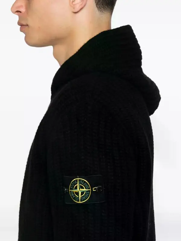 Stone Island Ribbed Knit Cardigan