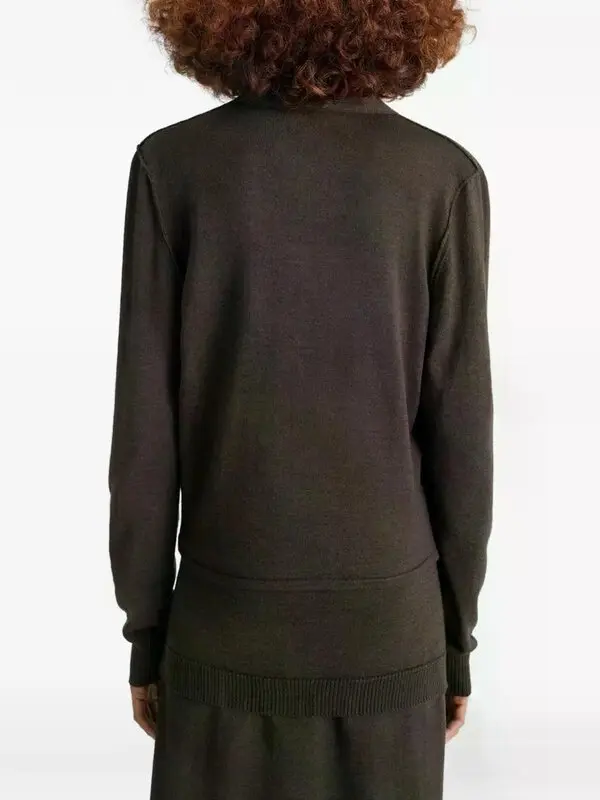 LEMAIRE Tie-neck Button-detail Top
