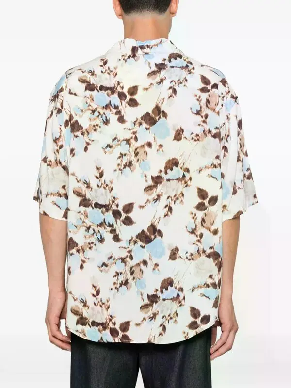 Ami Camp-collar Floral Shirt