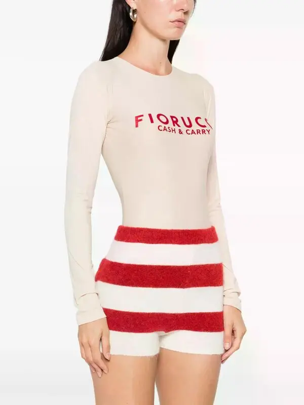 Fiorucci Logo Print Long-sleeve Bodysuit