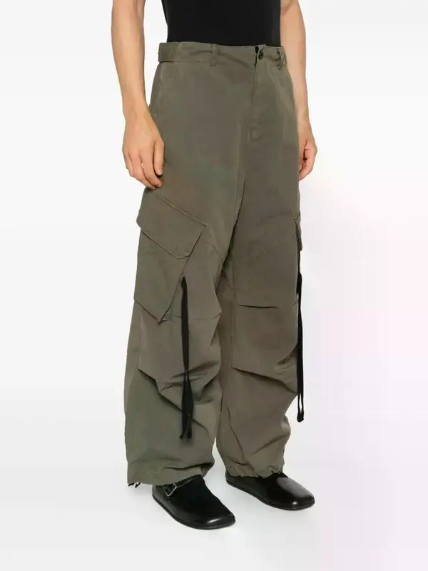 Isabel Benenato Cotton Cargo Trousers