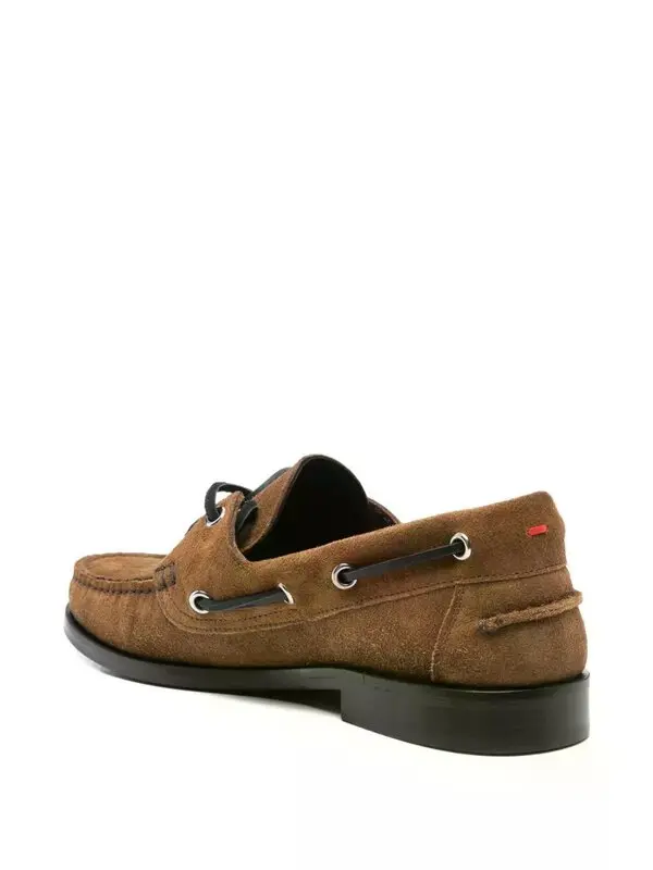 AeydĒ Harris Suede Boat Shoes - Brown