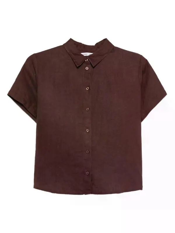 SAMSOE SAMSOE Button-front Linen Shirt