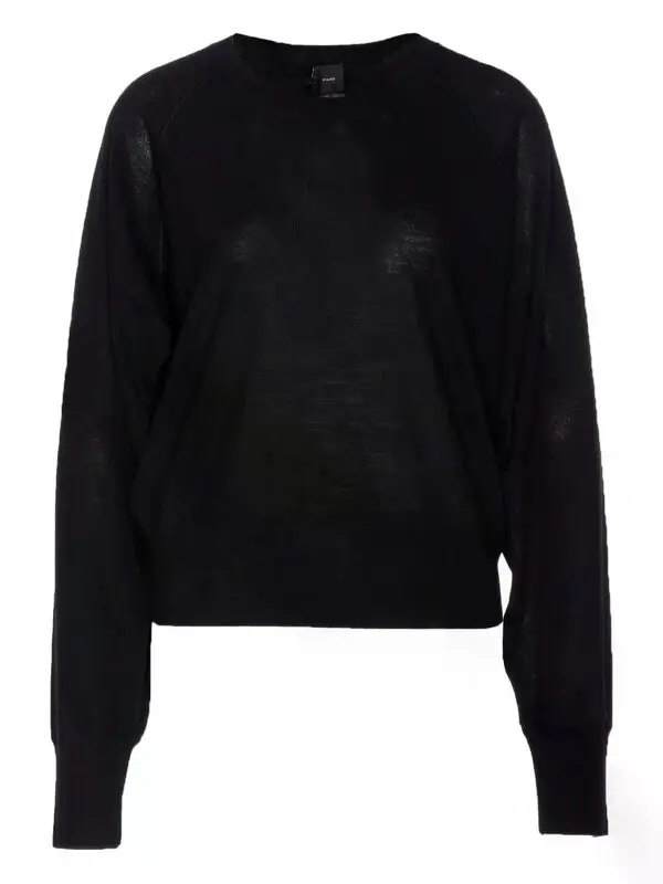 Pinko Wool Round Neck Long Sleeve Sweater
