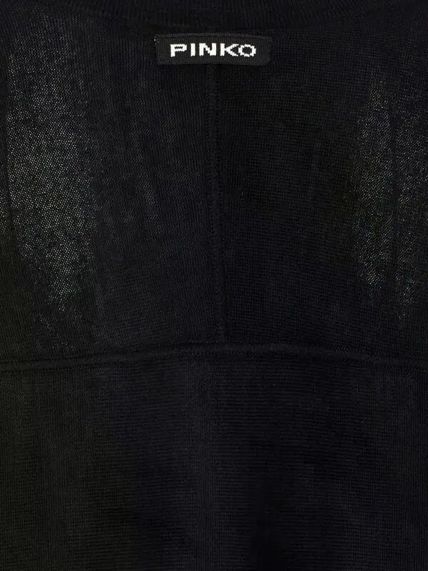 Pinko Wool Round Neck Long Sleeve Sweater