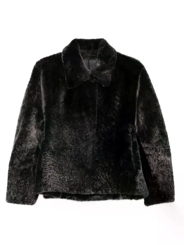 MANZONI 24 Shearling Cropped Coat