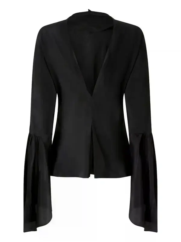 Pinko V-neck Blouse - Black