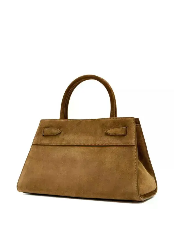 Veronica Beard Dash Suede Satchel Bag - Brown