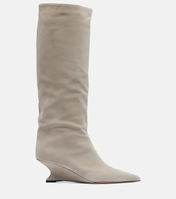 Paris Texas Nina 50 Suede Knee-high Boots