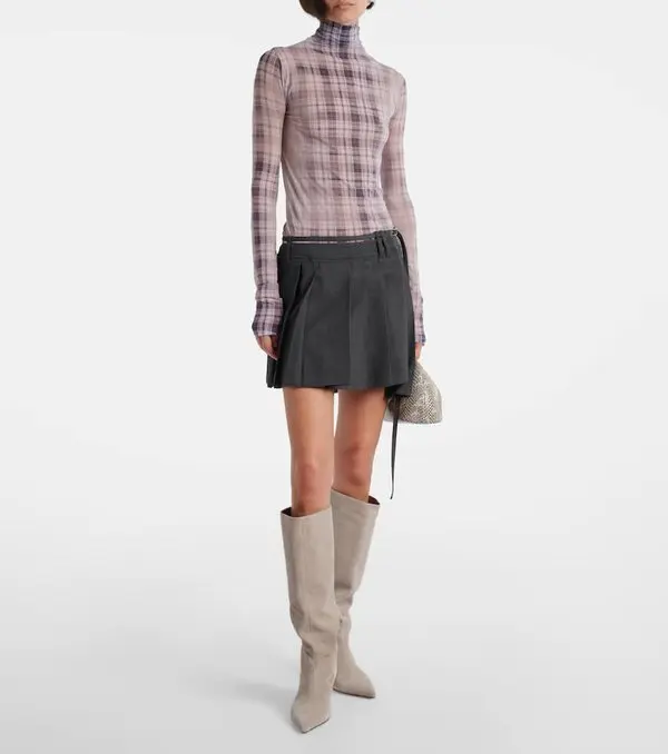 Paris Texas Nina 50 Suede Knee-high Boots