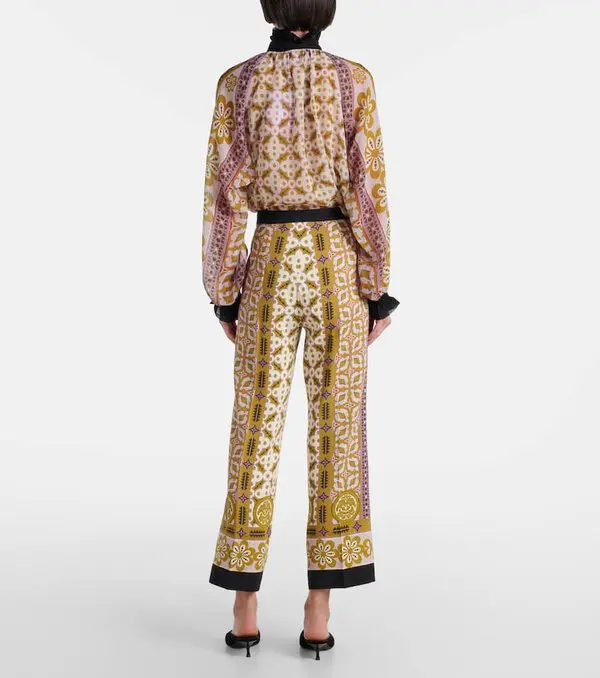 La DoubleJ Printed Straight Pants