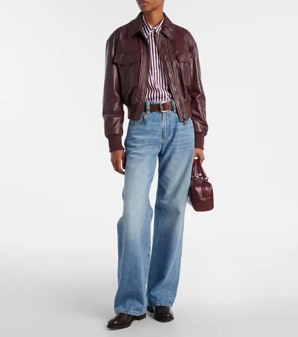 Brunello Cucinelli Chelsea Monili Leather Ankle Boots