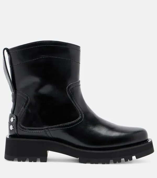 GANNI Studs Ankle Boots - Black
