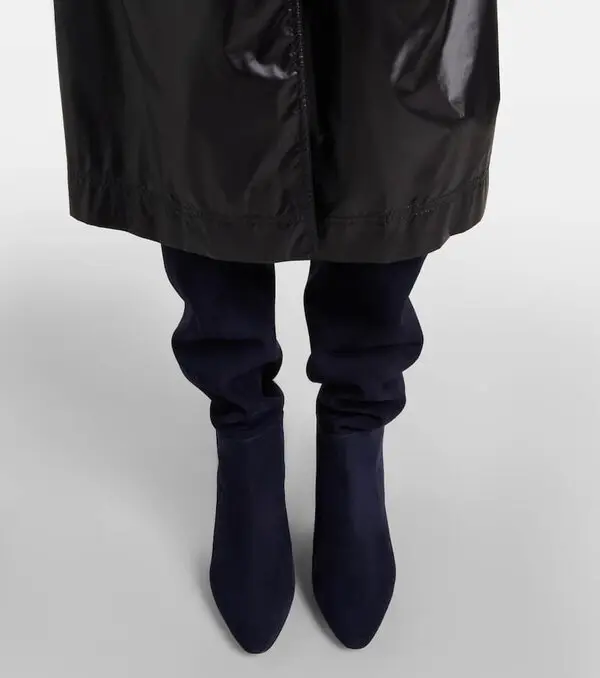 GIANVITO ROSSI Elise Suede Knee-high Boots