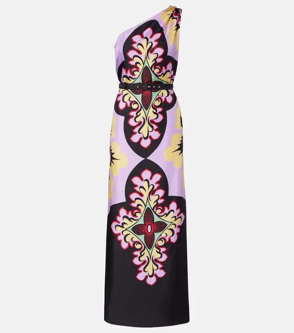 La DoubleJ Roy Printed Silk Twill Maxi Dress - Multicoloured