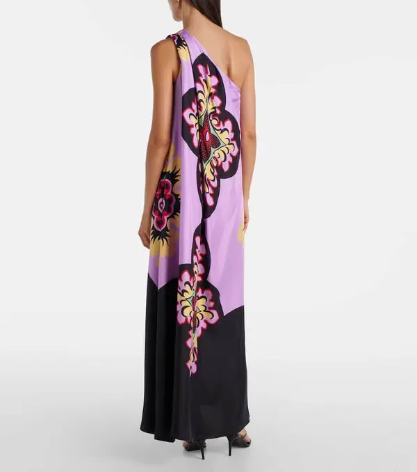 La DoubleJ Roy Printed Silk Twill Maxi Dress - Multicoloured