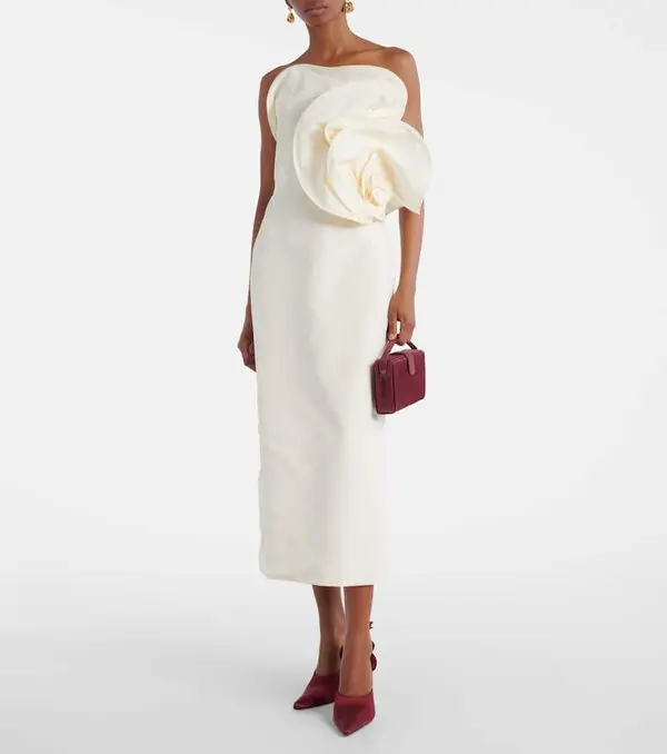 Magda Butrym Floral-applique Corset Dress
