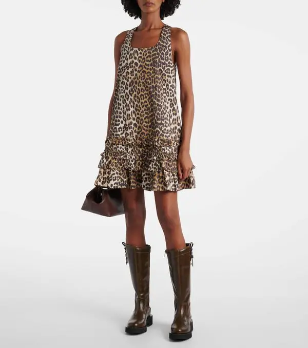 GANNI Studs Knee-high Boots - Brown